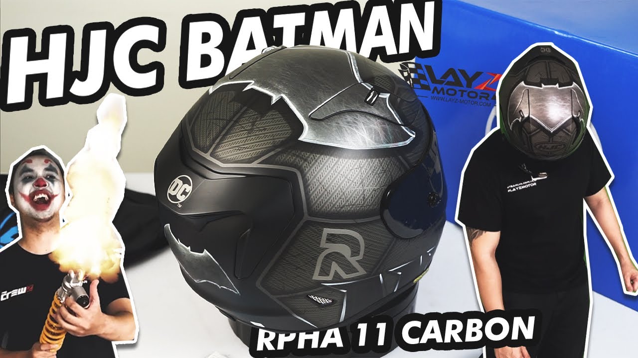 HJC RPHA 11 BATMAN DC COMIC - YouTube
