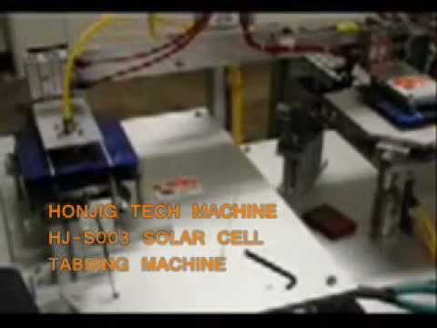 SOLAR CELL TABBING MACHINE 焊片機 - YouTube