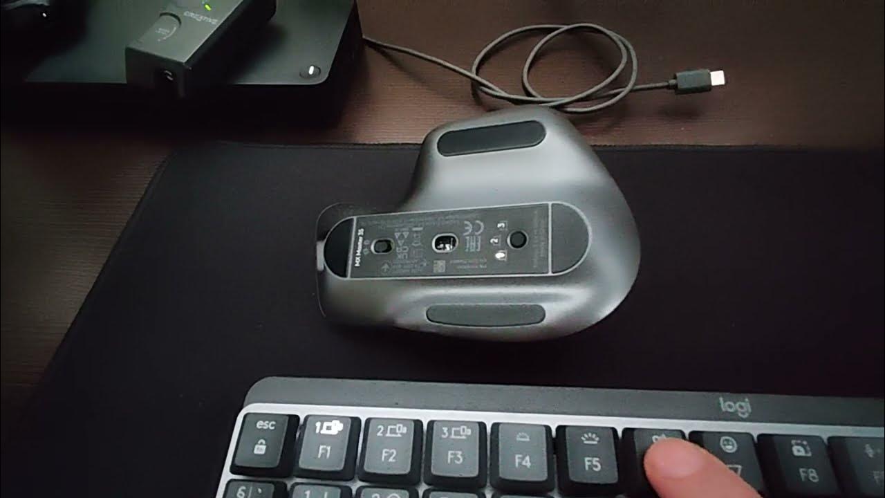 Logitech MX. How to switch simultaneously a mouse and a keyboard by one click. - YouTube