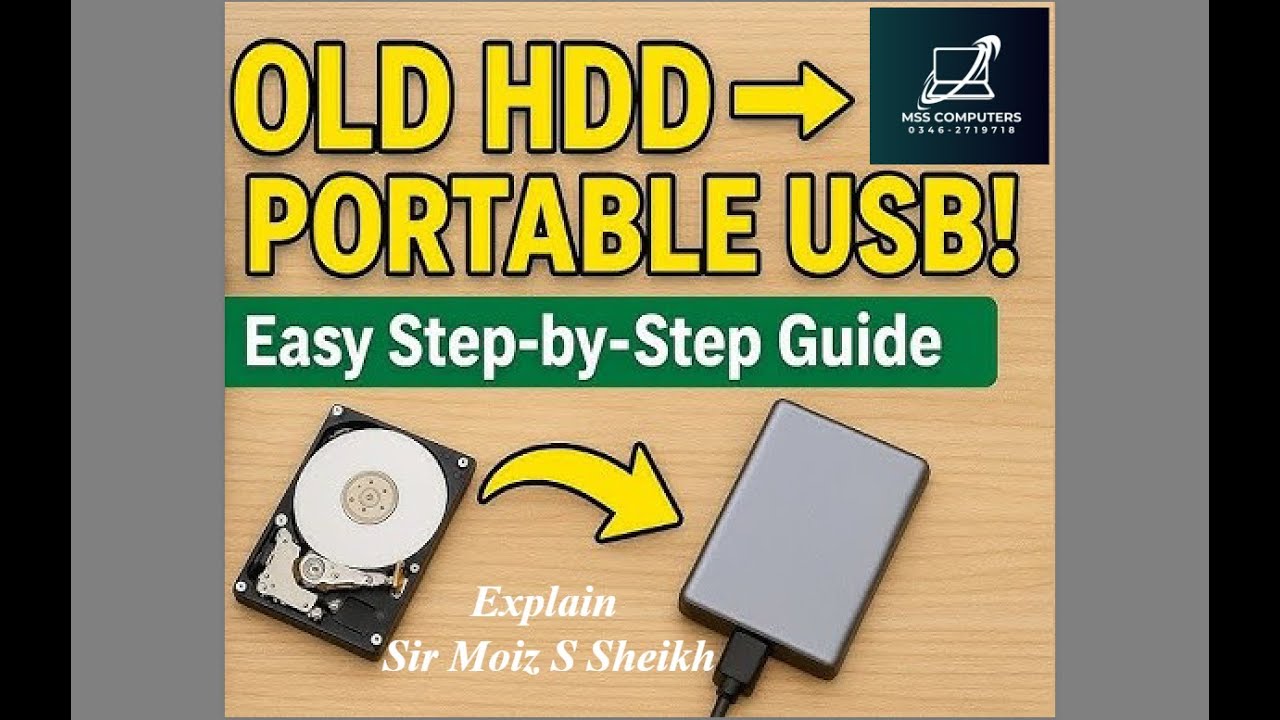 Convert Laptop HDD Into Portable USB Hard Drive - YouTube