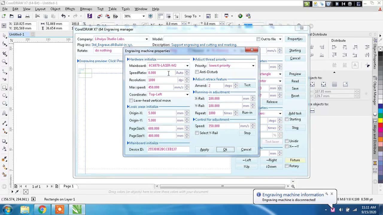 Install M2 Controller Corel Laser - YouTube
