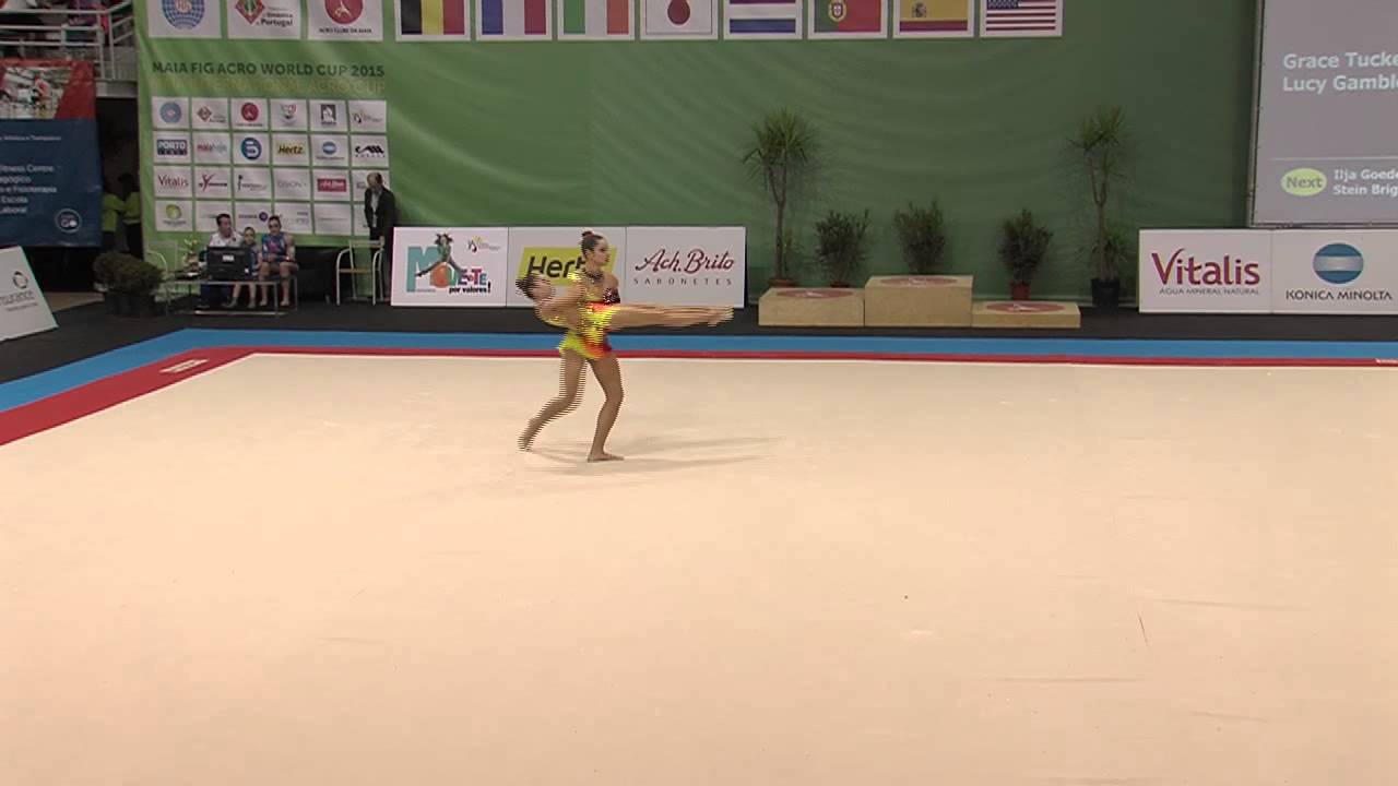 Grace Tucker & Lucy Gamble 12-18 WP - Maia International Acro Cup 2015 ...