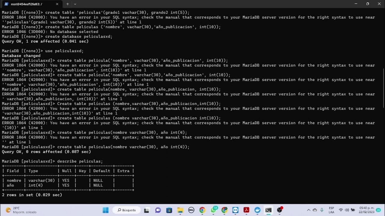Base de datos MariaDB SQL - YouTube