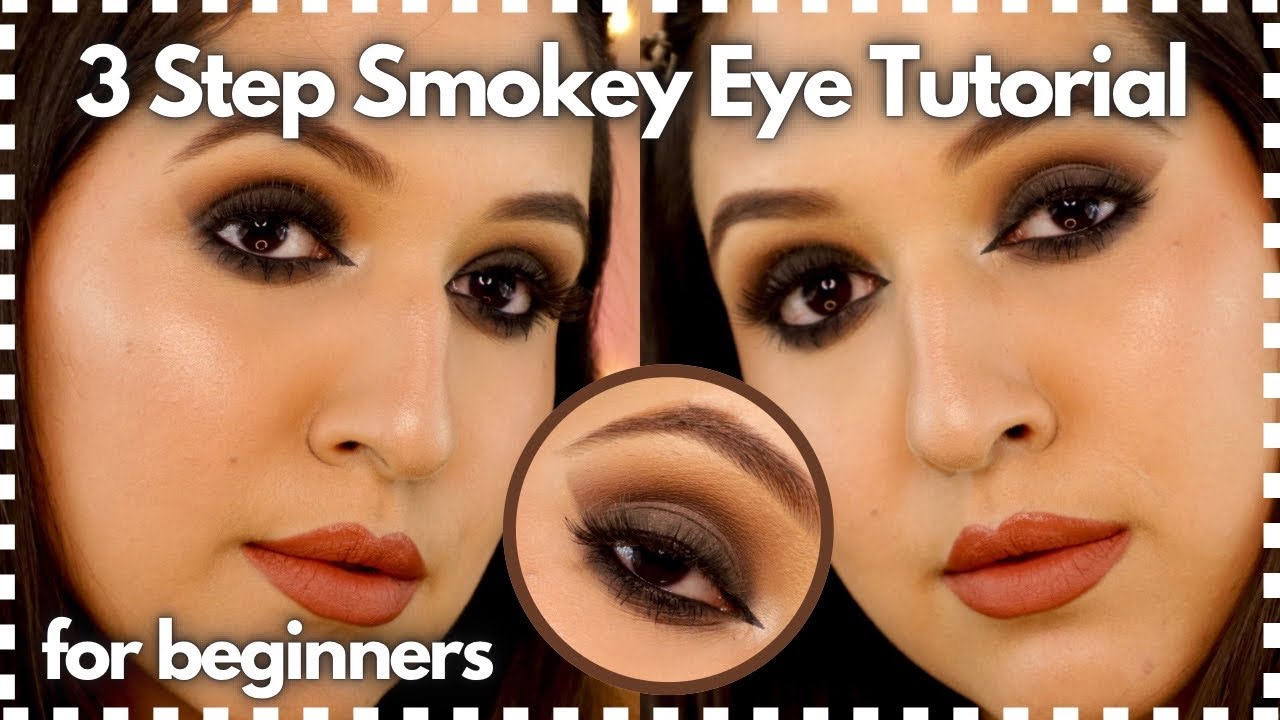 Easy 3 Step Smokey Eye Makeup Tutorial For Beginners Youtube