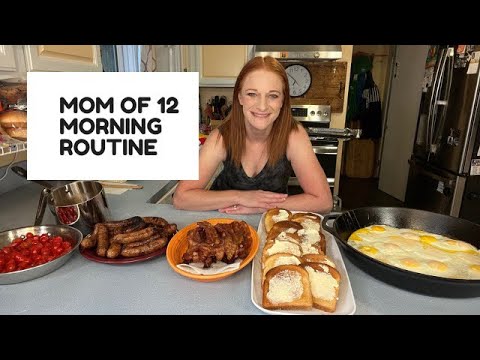 MOM OF 12 MORNING ROUTINE - YouTube