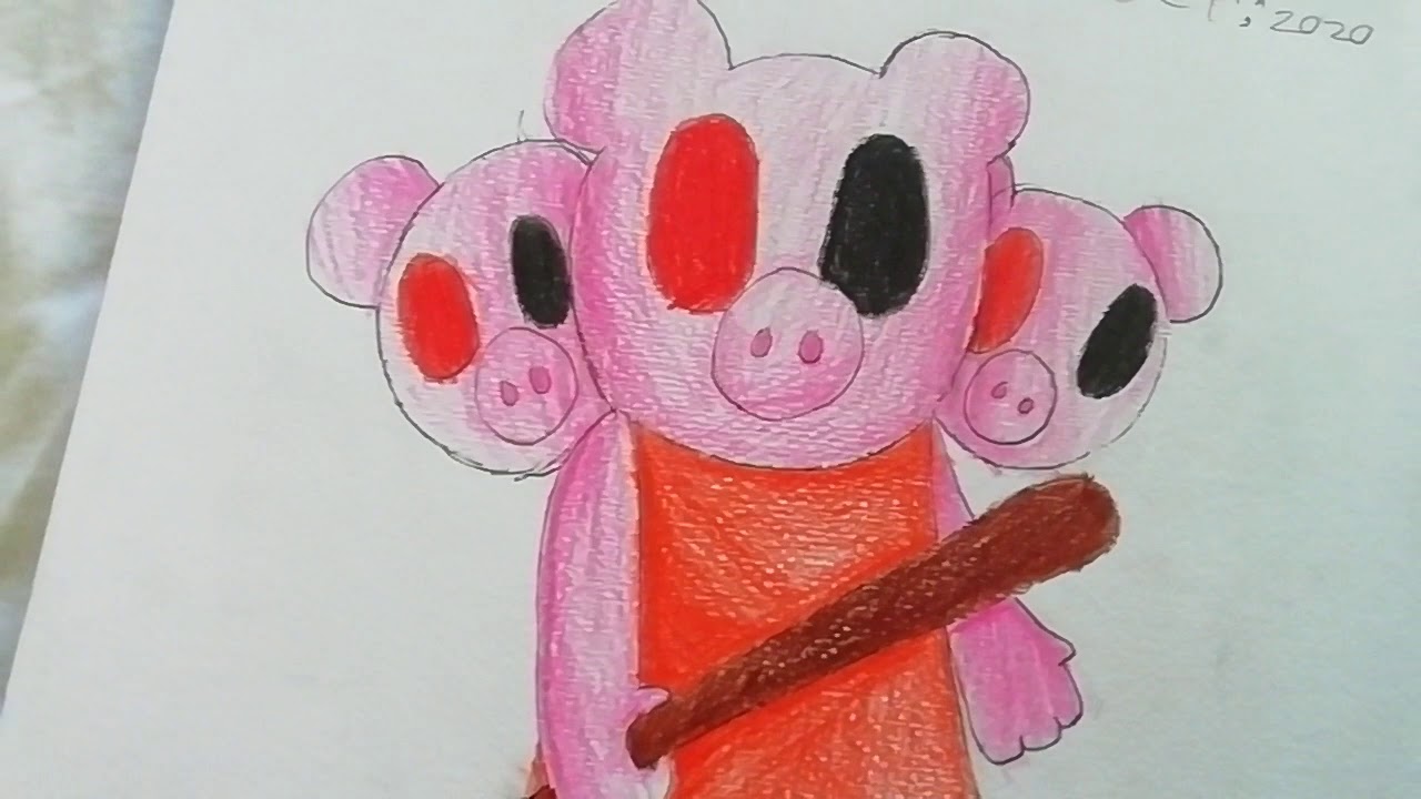 All My Piggy Drawings Part 4! - YouTube