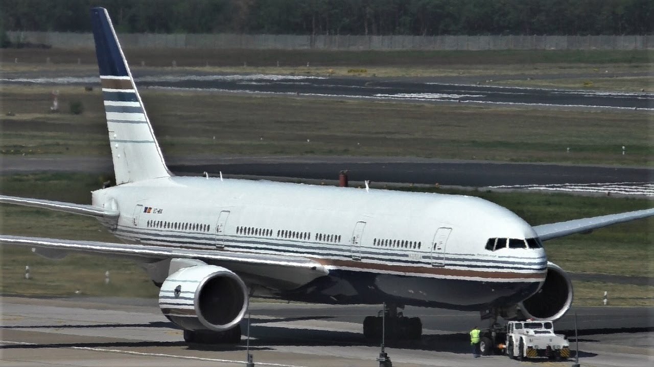 Incredible! Privilege Style Boeing 777-28E(ER) EC-MIA AB 7492 Taxiing ...