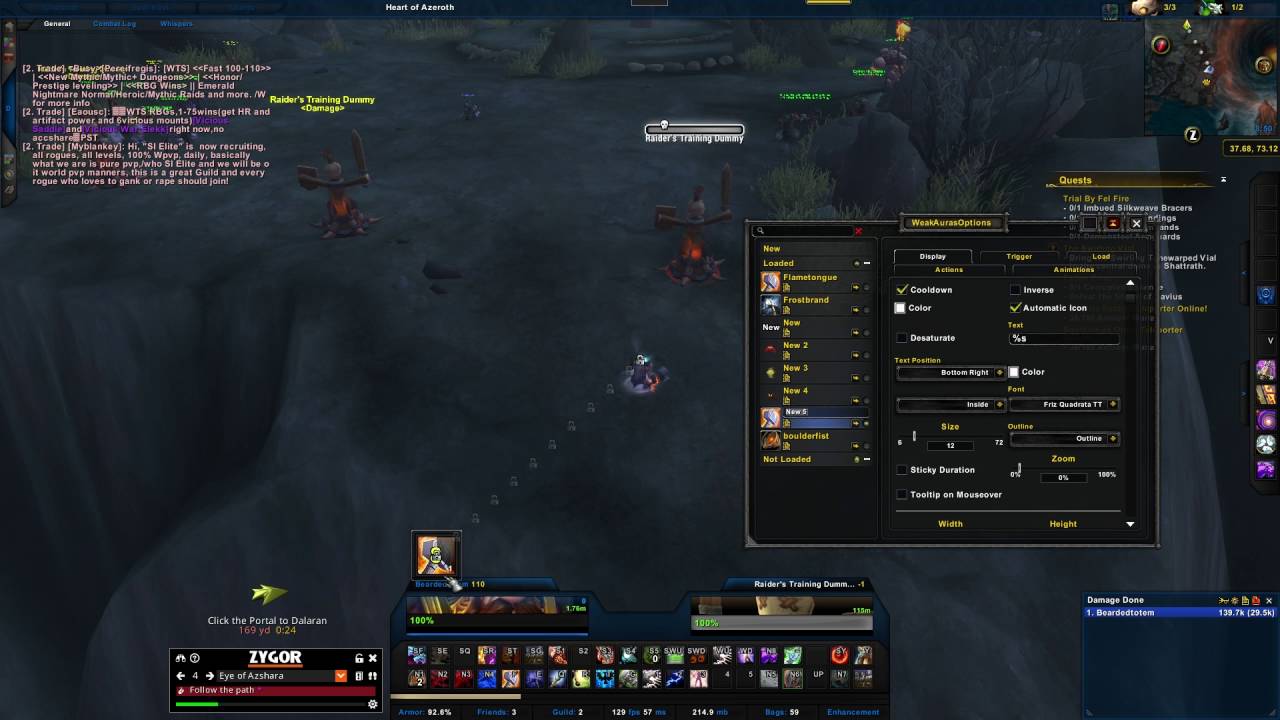 How to Setup Weak Auras 7.1 For Enhancement Shaman - YouTube