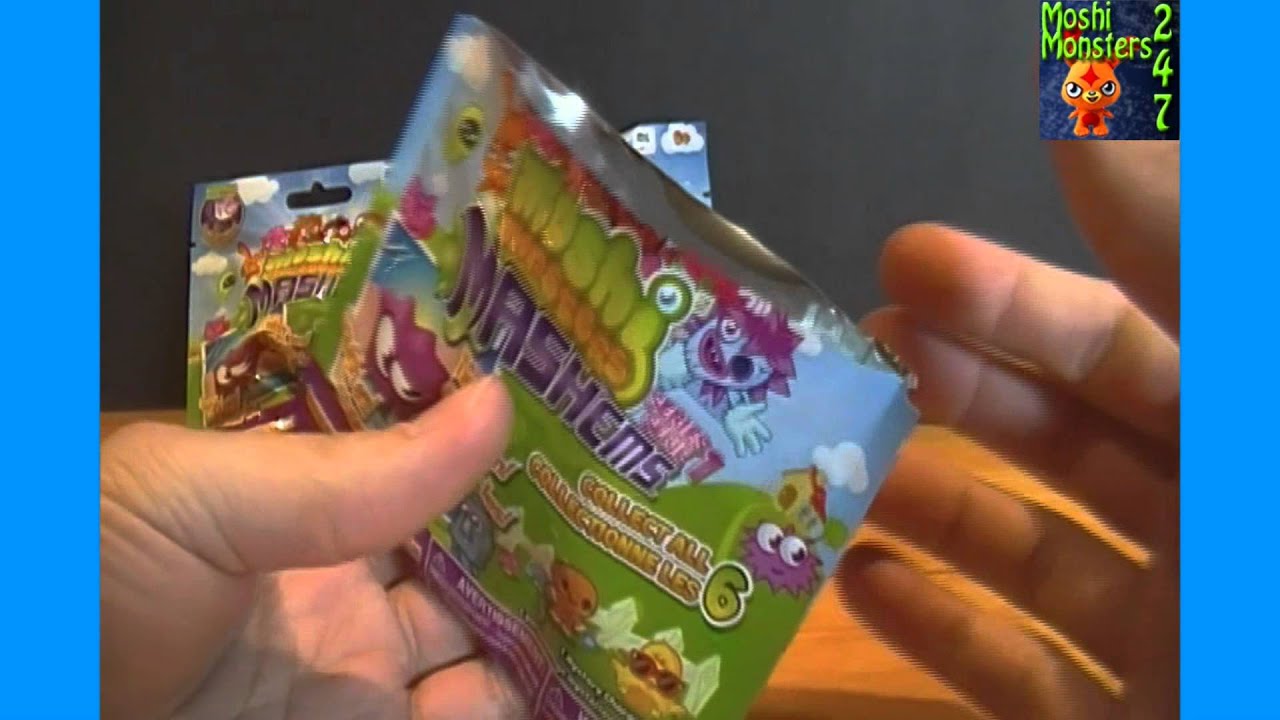 Opening 3 Moshi Monsters Moshlings Mashems Packs - YouTube