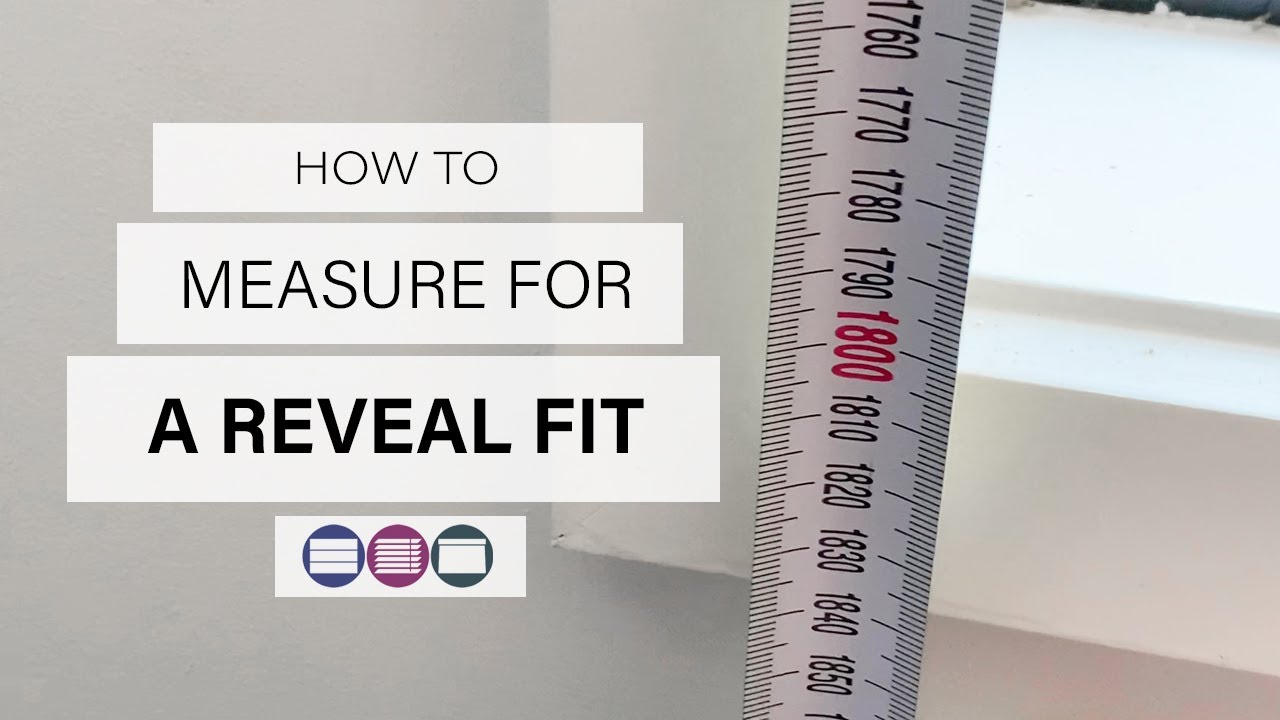 How to Measure For a Reveal Fit Blind - Betta Blinds and Awnings - YouTube