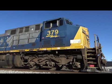 CSX AC44CW 379 w/ Weak Hybrid K5LA + Cool Crew Leads Q581-02 on 1/2/21 - YouTube