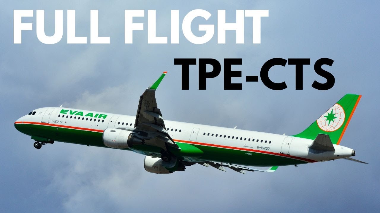 4K COMPLETE Flight Taipei To SAPPORO - Bumpy Take-Off - YouTube