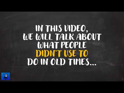 USED TO - NEGATIVE