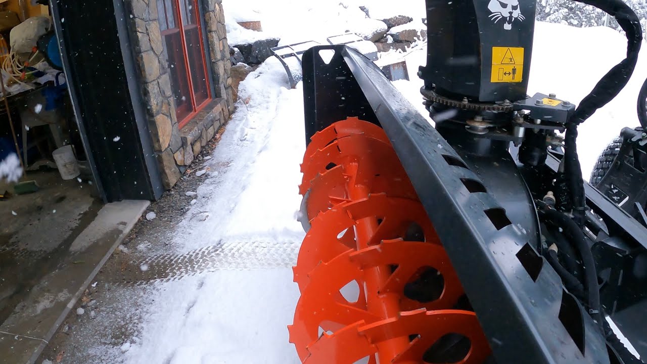 2022 Bobcat Toolcat Snowblower - YouTube