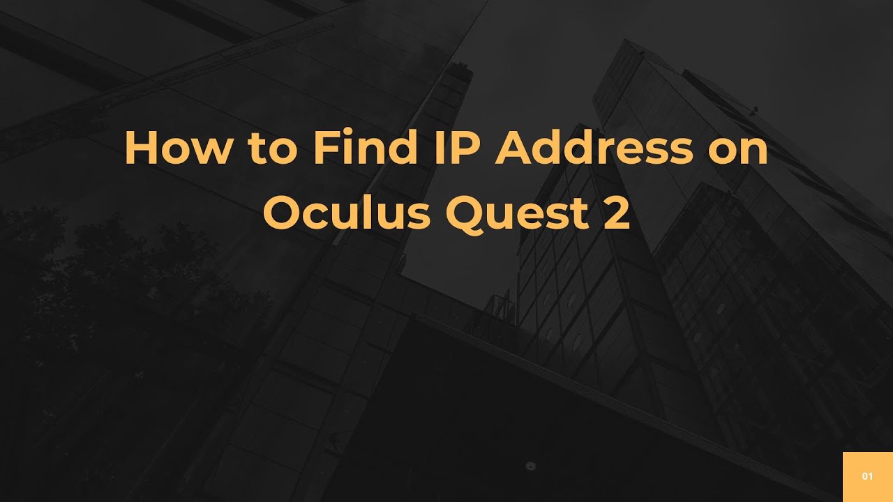 How to Find IP Address on Oculus Quest 2 - YouTube