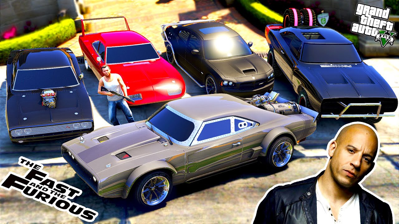 Michael Steal Every Fast And Furious Famous 'Dodge' Cars in GTA 5 ...
