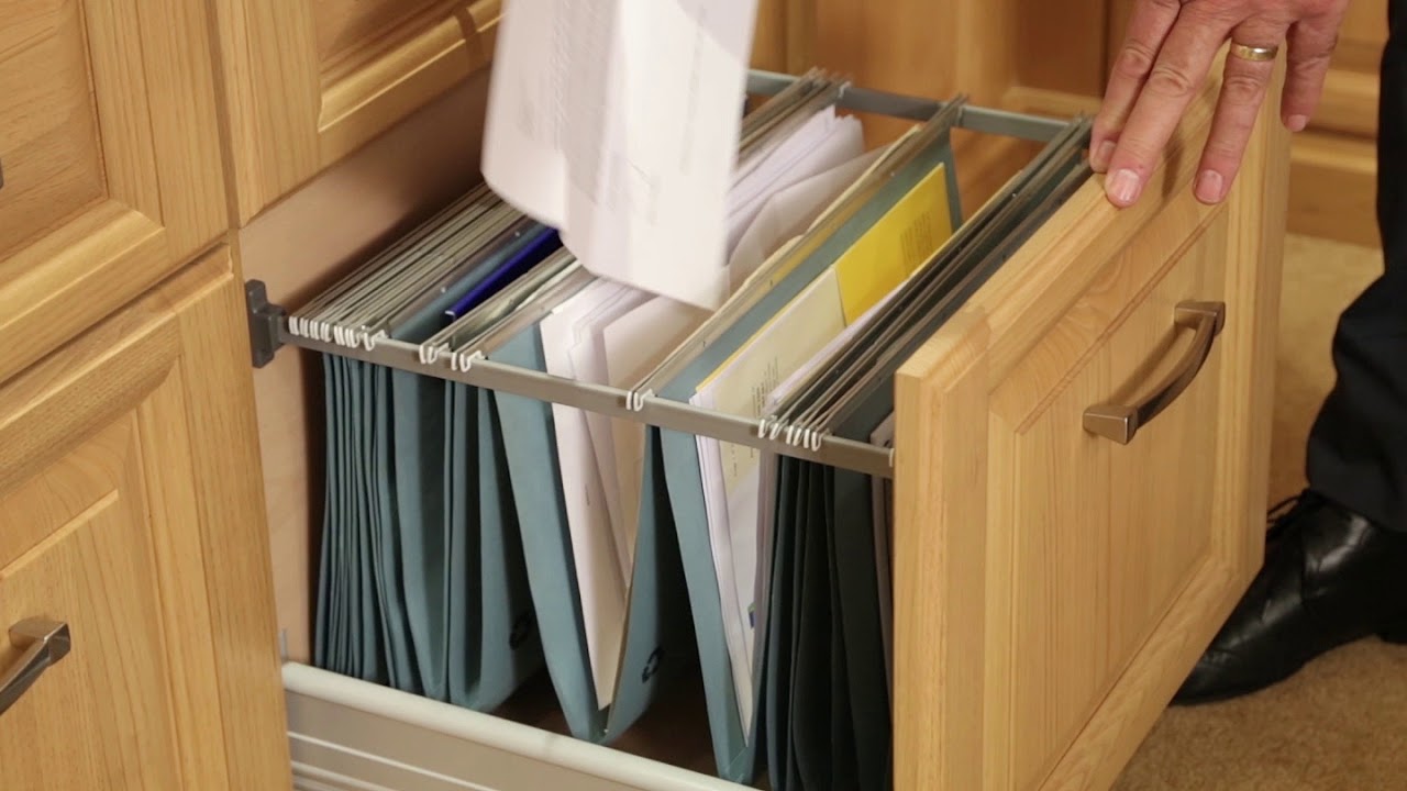 Shades of Oak Filing Draw - YouTube