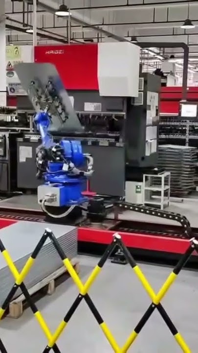 Our designed and produced linear rail is matched with Yaskawa robot and applied to automated ...