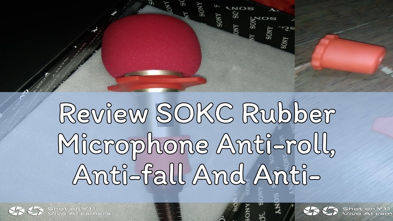 Review SOKC Rubber Microphone Anti-roll, Anti-fall And Anti-slip Sleeve ...