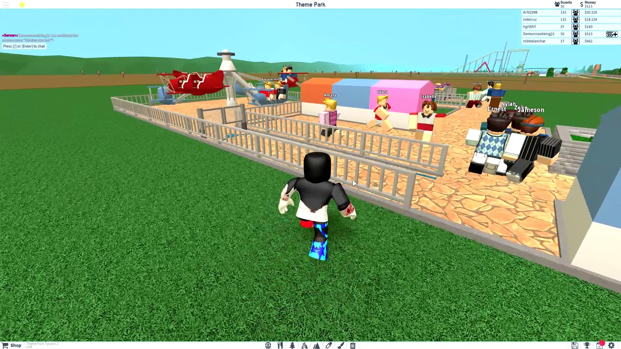 Roblox theam park time - YouTube