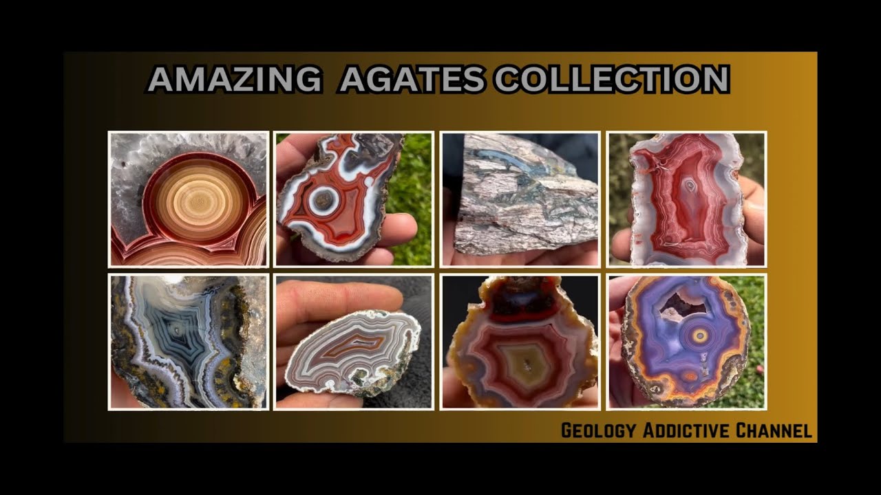 AMAZING AGATE COLLECTION #minerals #gemstone #viralvideo #agate 💎🌍 ...