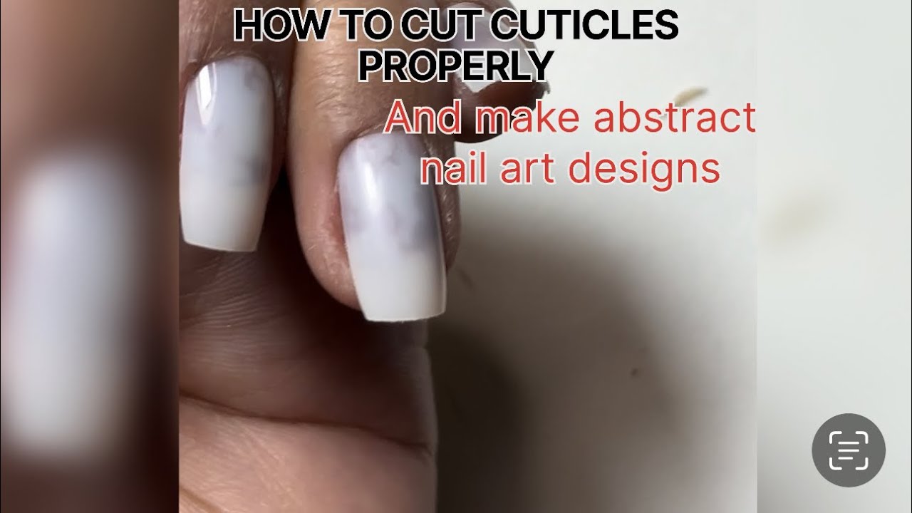 How to cut cuticles properly | Nail art tutorial for beginners |Nail ...