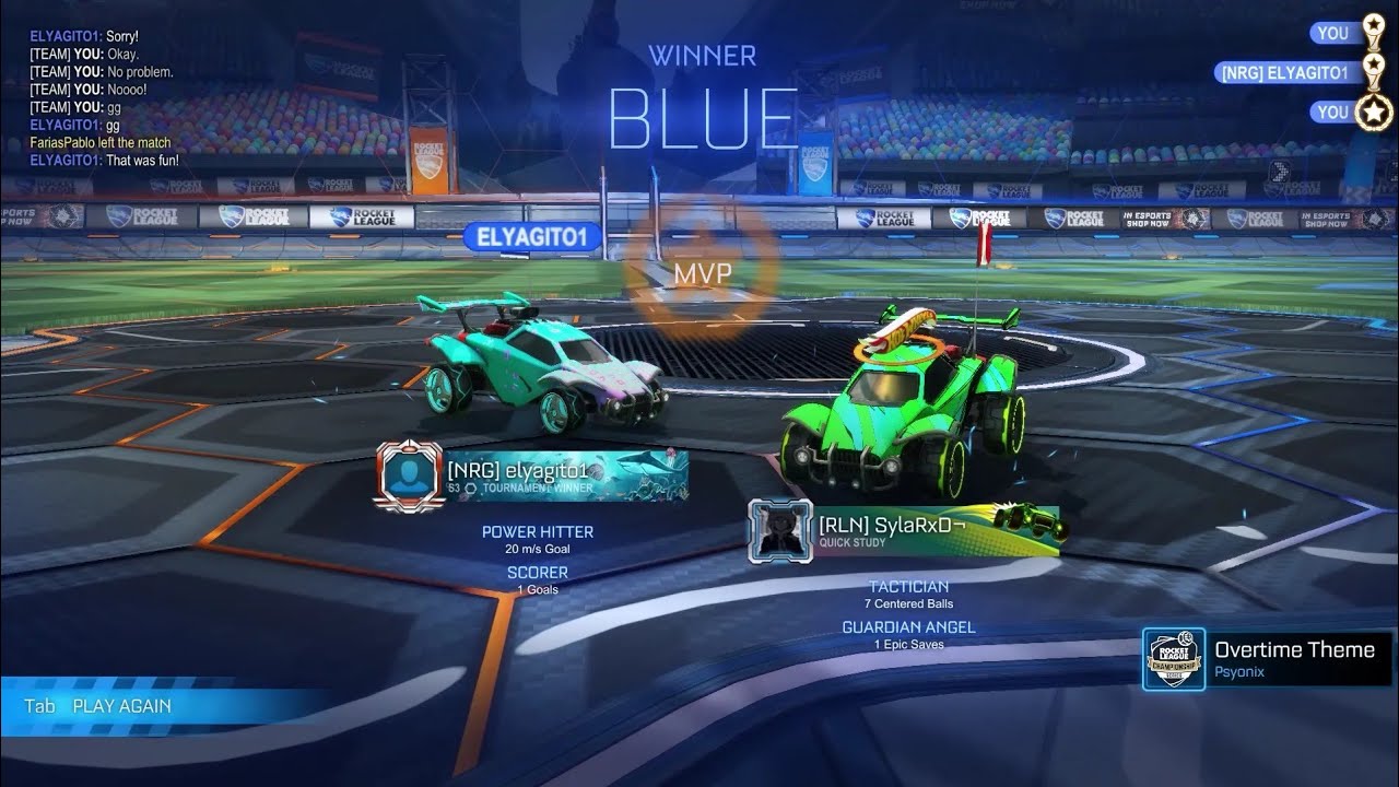 OVERTIME THEME - PSYONIX | PLAYER ANTHEM & MVP | ROCKET LEAGUE ...