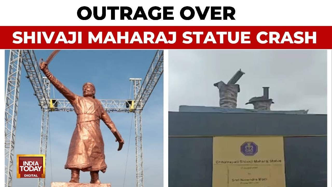 Chhatrapati Shivaji Maharaj Statue Collapses, Shinde Govt Blames Strong ...