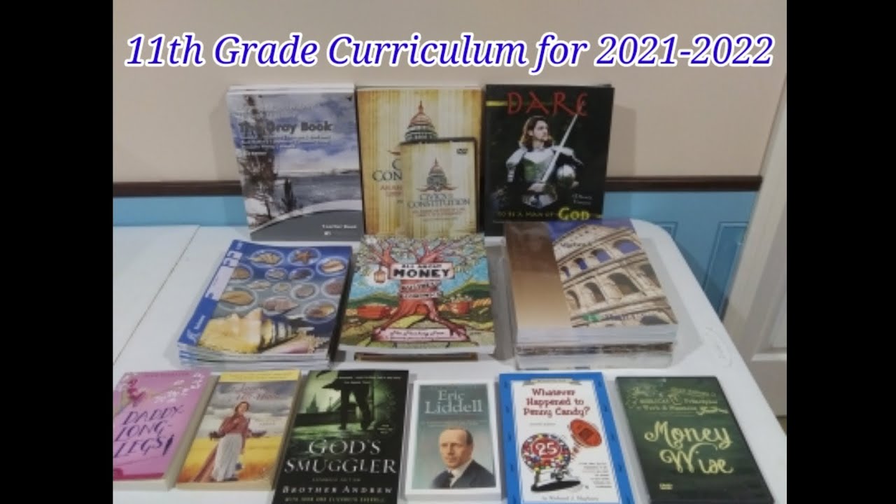 11th Grade Curriculum for 2021-2022 - YouTube