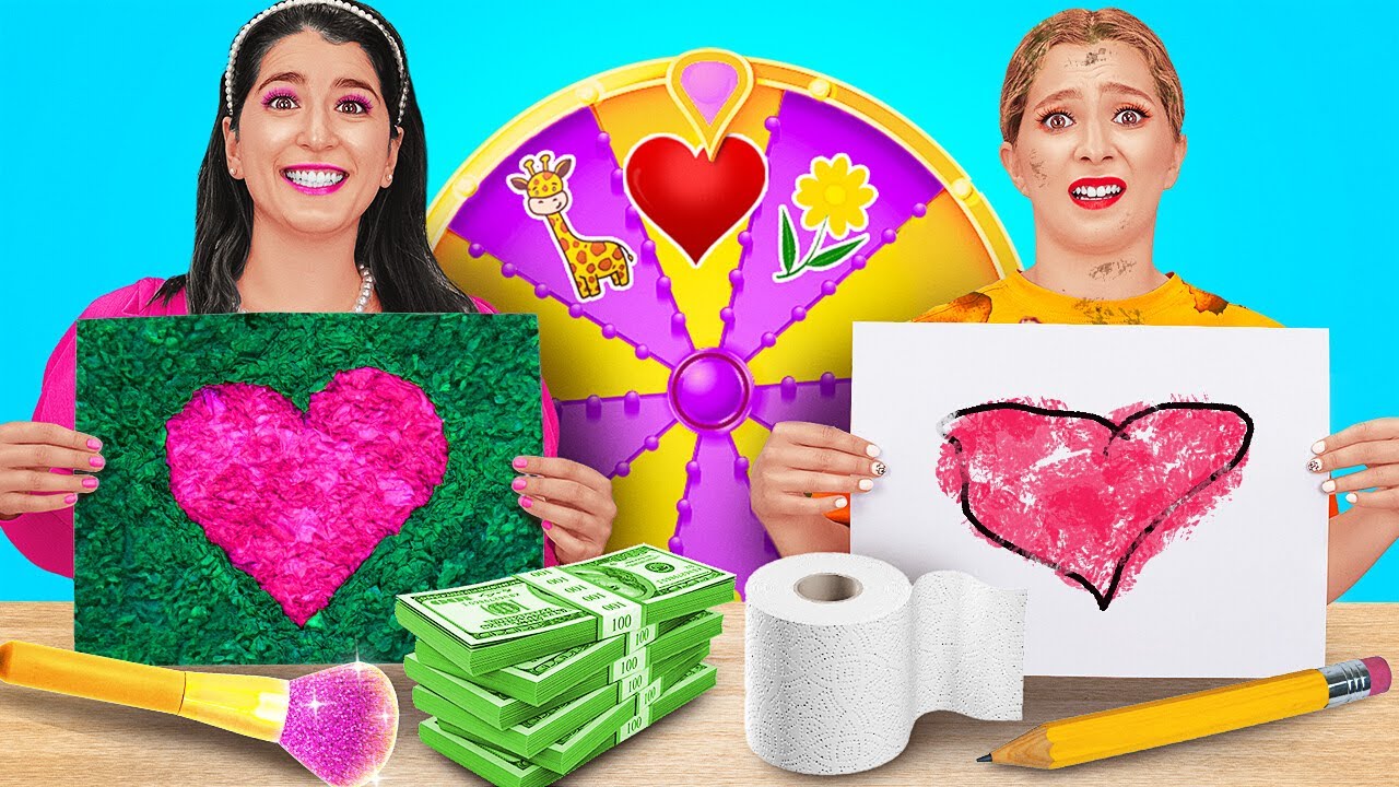 NEW 123 GO! RICH vs POOR ART HACKS || Cool DIY Ideas & Drawing Hacks ...