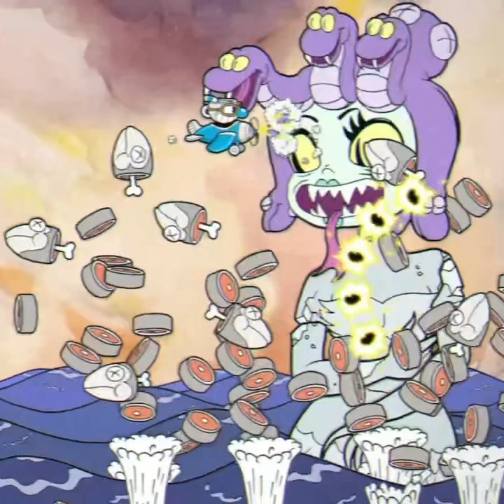 Cala Maria DIED after Mugman used his NUKE in her Face 😨 | #cuphead # ...