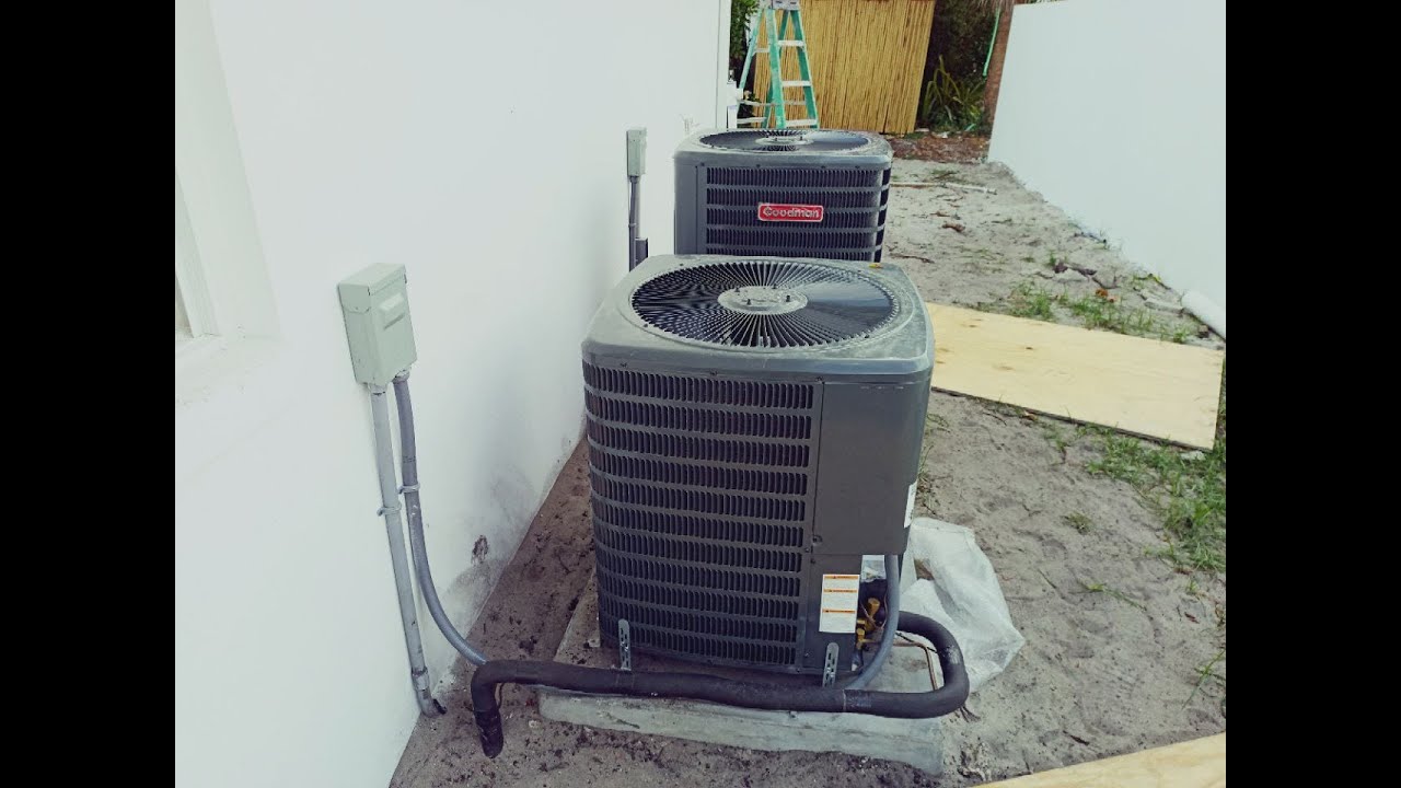 How to hooking up A/C units inside and outside. - YouTube