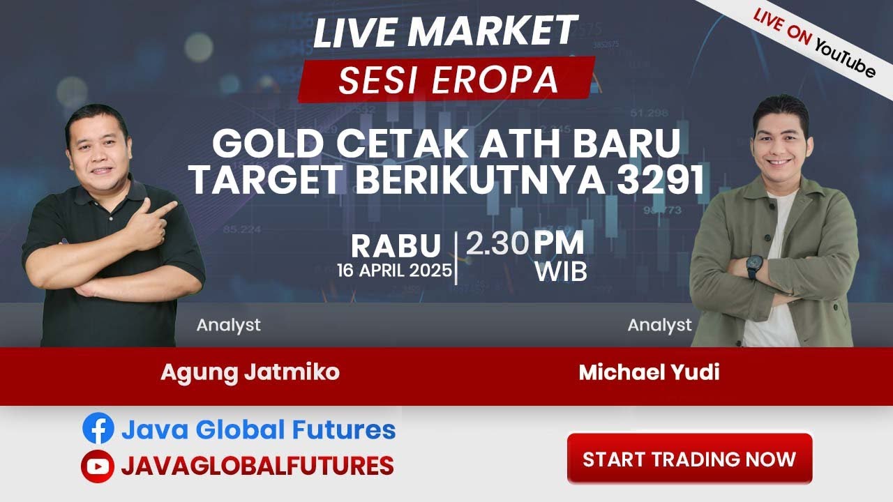 GOLD Cetak ATH Baru, Target Berikutnya 3291 | Live Market Sesi Eropa - YouTube