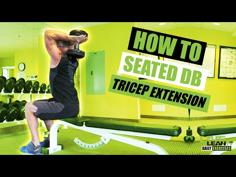How To: Seated Overhead Dumbbell Triceps Extension (French Press) - YouTube