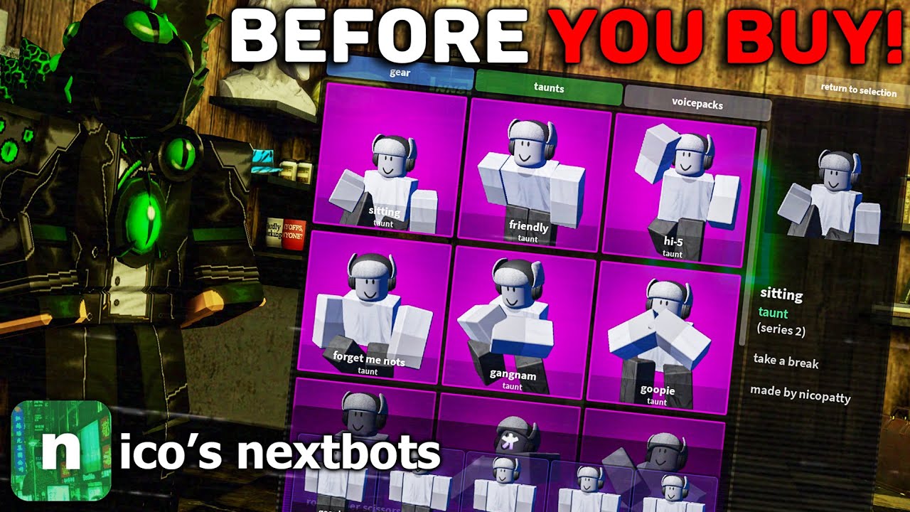 ALL NEW Taunts in Nico's Nextbots! (SERIES 2) - YouTube