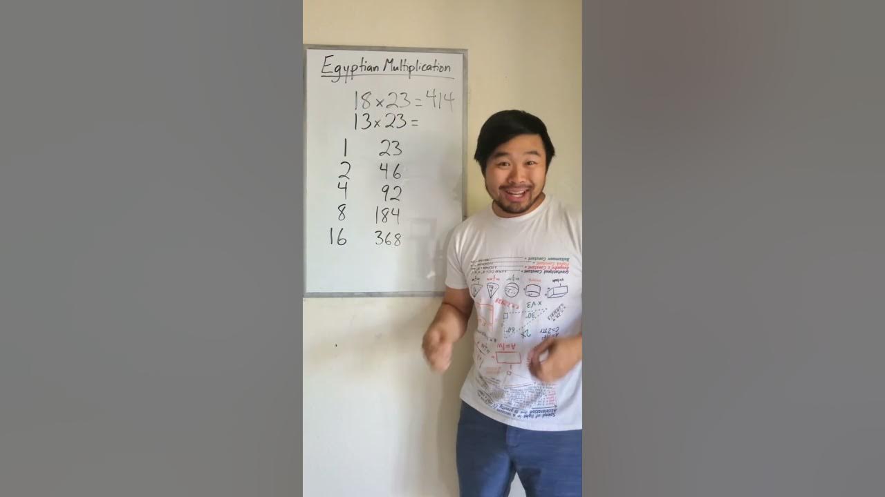 Egyptian multiplication #math - YouTube
