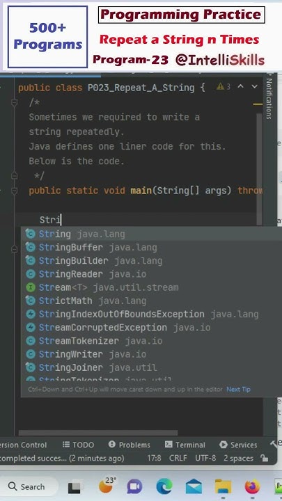 [Beginners] Java | Repeat a String n Times in Java #Shorts #java #coding #programming #short ...