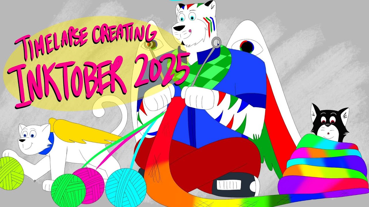 TIMELAPSE CREATING | INKTOBER 2025 | Day 2: Weave - YouTube