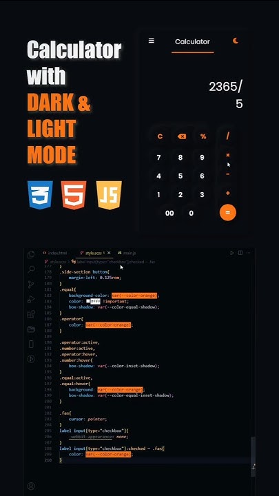 Calculator Js Css And Html🧑‍💻 Coding Programming 2024 