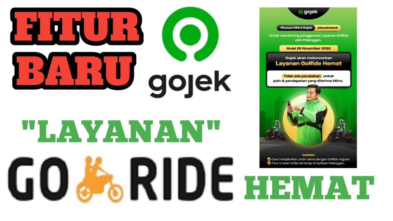 LAYANAN GORIDE HEMAT FITUR BARU GOJEK- GOJEK INDONESIA - YouTube
