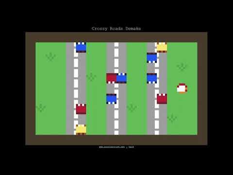Crossy Road Demake using PuzzleScript - YouTube