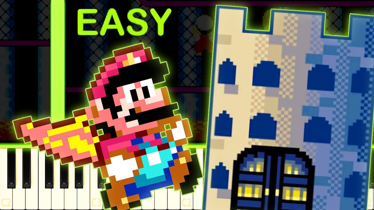 CASTLE THEME | Super Mario World - EASY Piano Tutorial - YouTube
