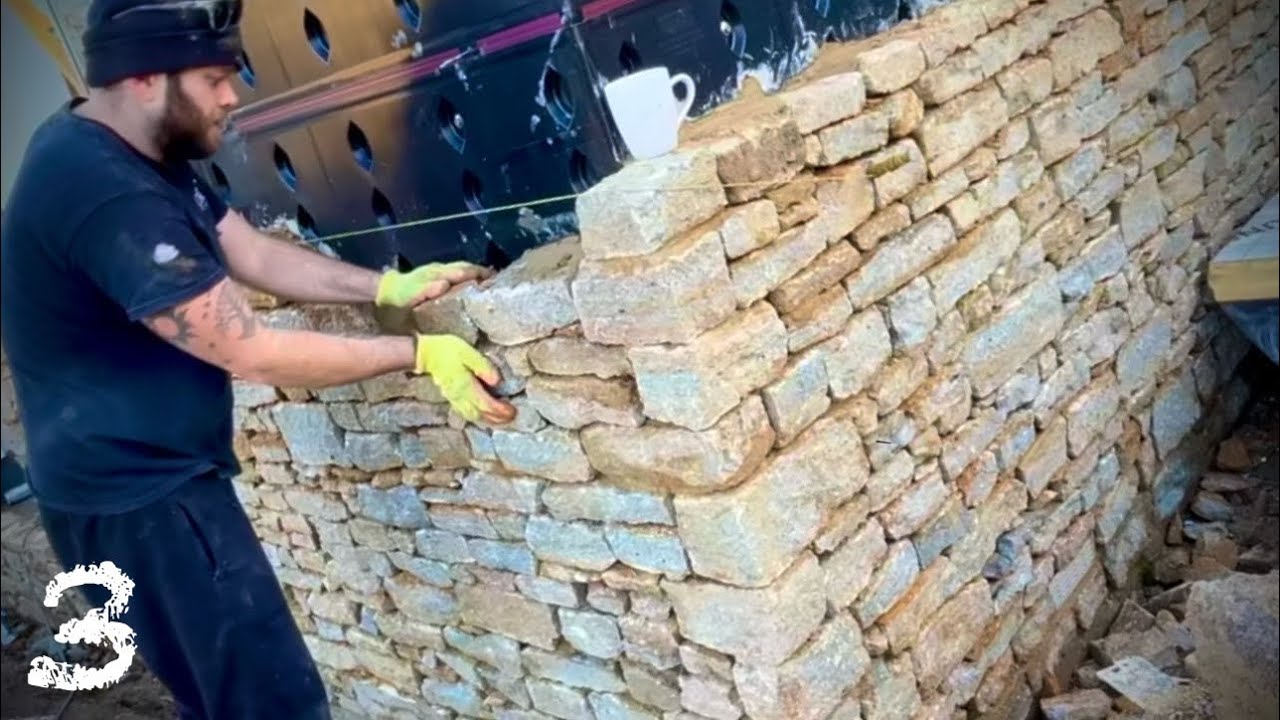 Building A Natural Stone House Extension 3 - YouTube