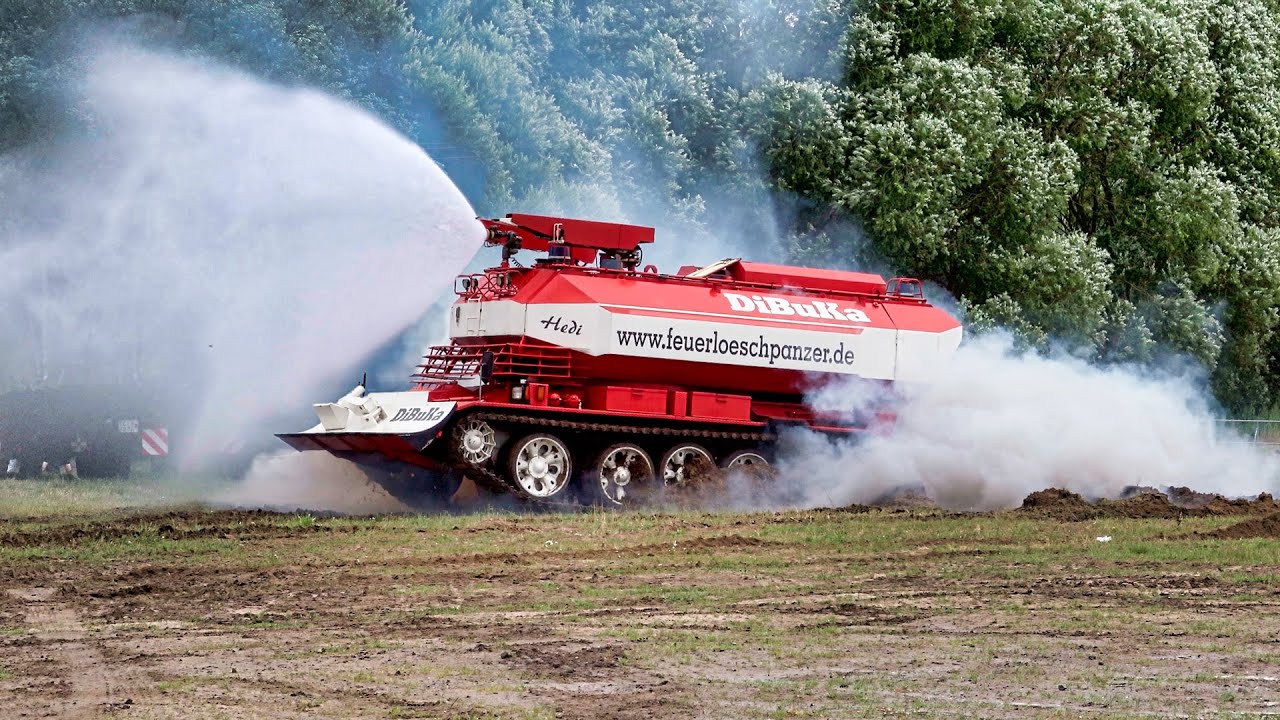 Fire Fighting Tank SPOT-55 in Action: 11,000 l of Water for Forest ...
