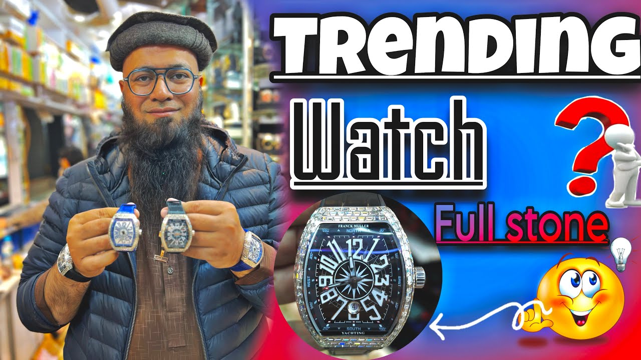 Most Trending Full Stone Watch | Luxury Iced-Out Timepiece - YouTube