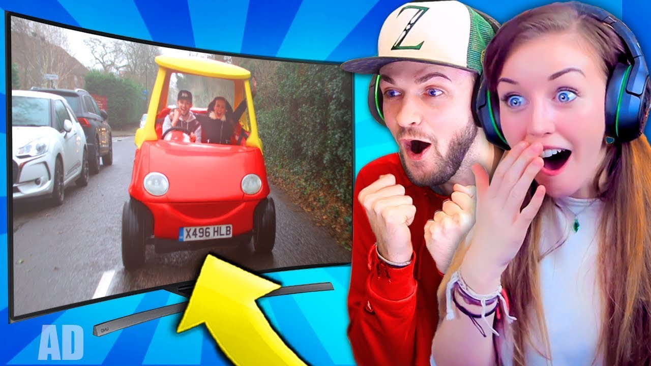 Ali-A & CLARE REACT to their 1ST VIDEO GAME ADVERT! - YouTube