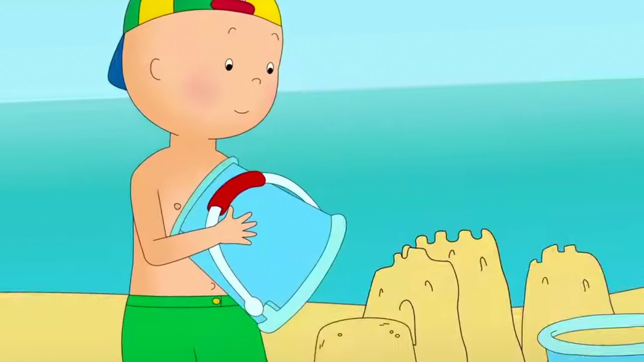 Caillou and the Sand Castle ★ Funny Animated Caillou | Cartoons for ...