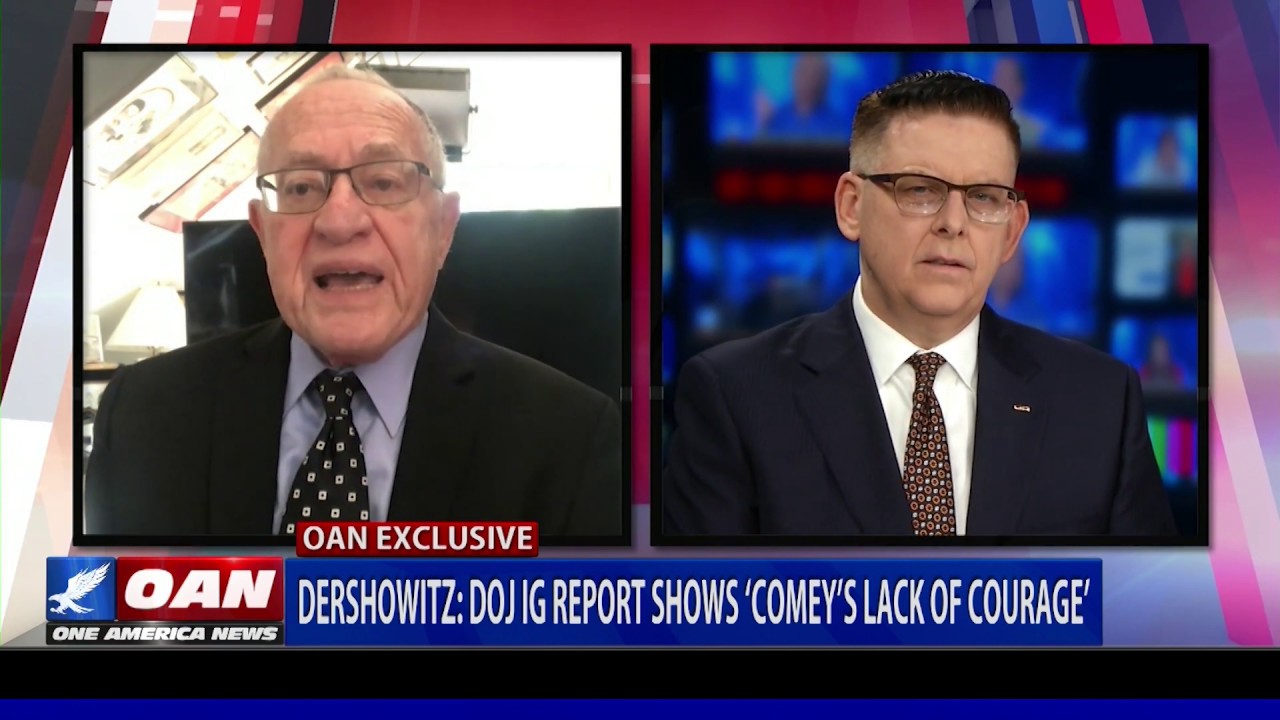 Dershowitz: DOJ IG report shows 'Comey's lack of courage' - YouTube