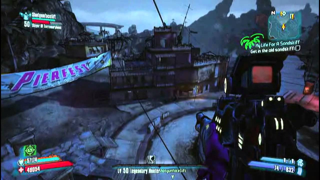 Borderlands 2- Oasis Rooftop Chest Challenge - YouTube