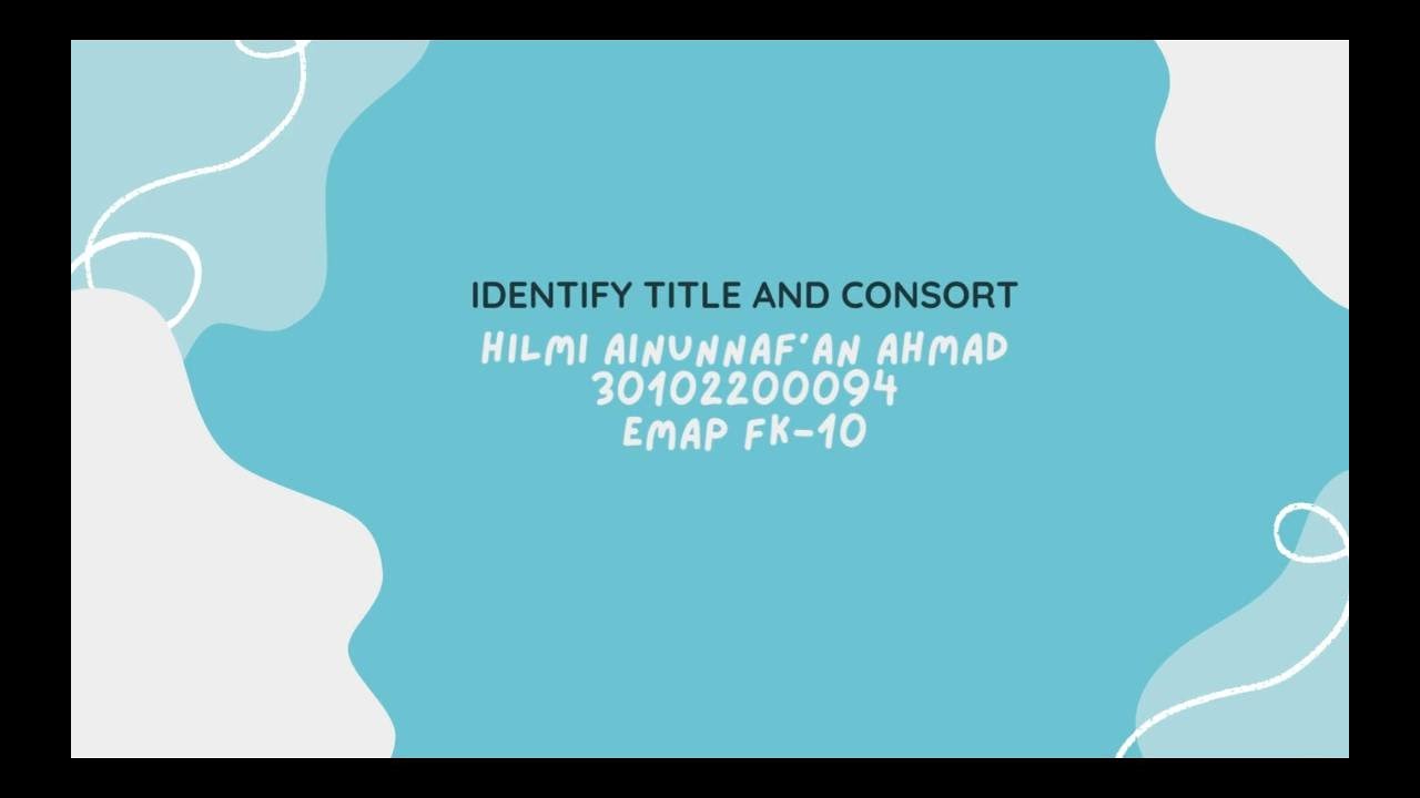 Identify Title Using SPICED and Consort Checklist for Abstract and Full ...
